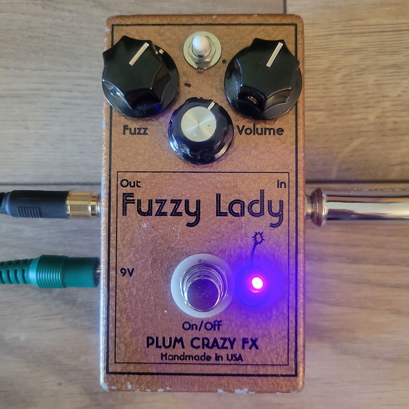 Plum Crazy FX Fuzzy Lady Germanium/Silicon Fuzz Face Style | Reverb