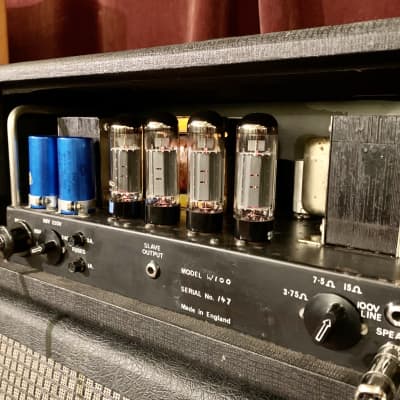 WHITE W-100 guitar/ bass amplifier c 1969 Black original | Reverb