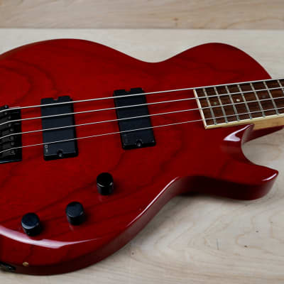 ESP Custom Order S-E925 Single Cut Bass 1998 See-Thru Red | Reverb