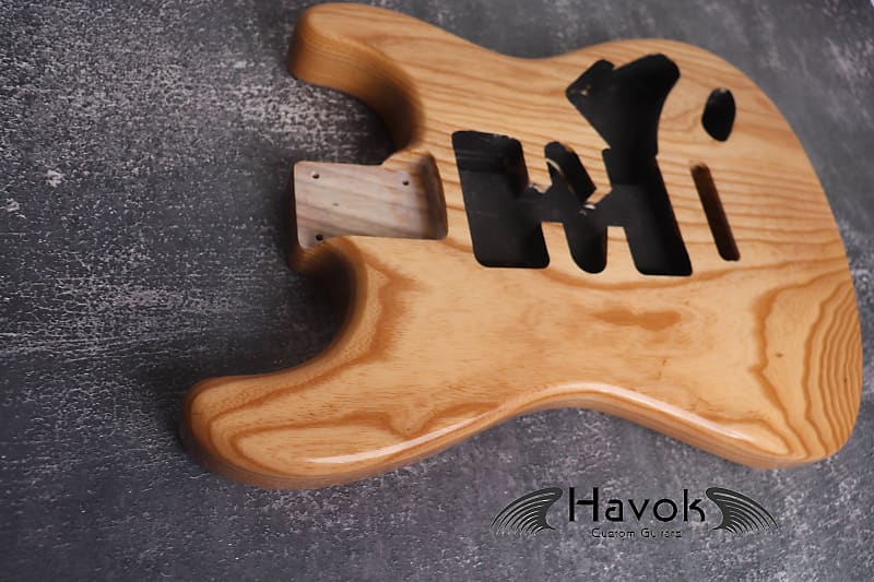 See-Through Northern Ash S Style Guitar Body, S Type Vintage | Reverb