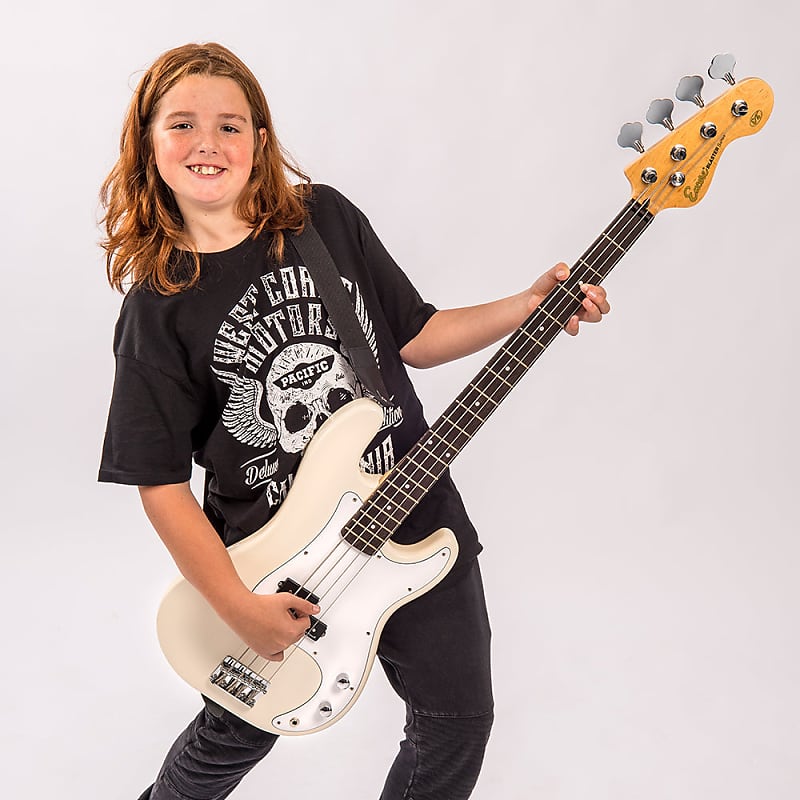 Encore E4 Bass ~ Candy Apple Blue | Reverb