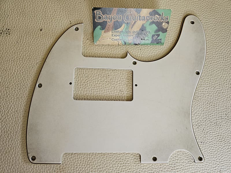 Fender Telecaster Parchment Pickguard 3ply 8hole Humbucker | Reverb