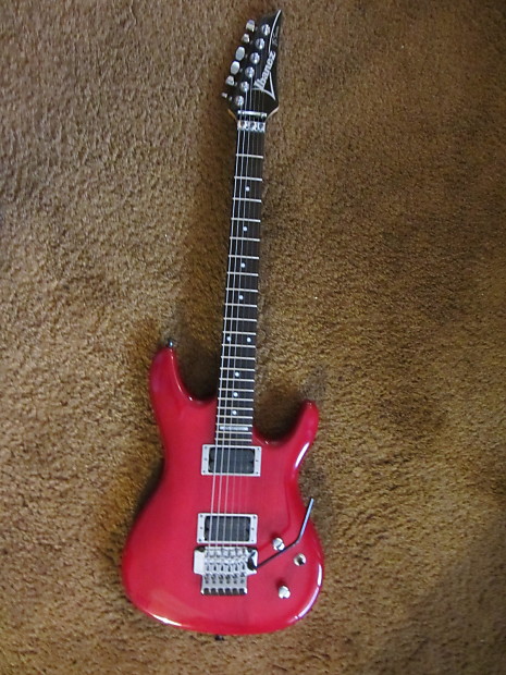 Ibanez Joe Satriani JS-100 Transparent Red | Reverb