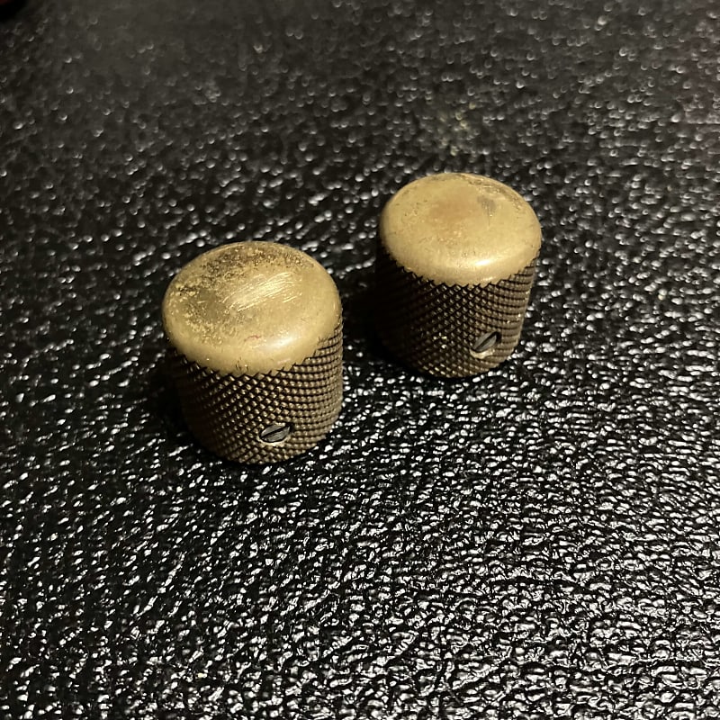 80's Dimarzio Solid Brass Dome Top Knurled Knobs Charvel | Reverb