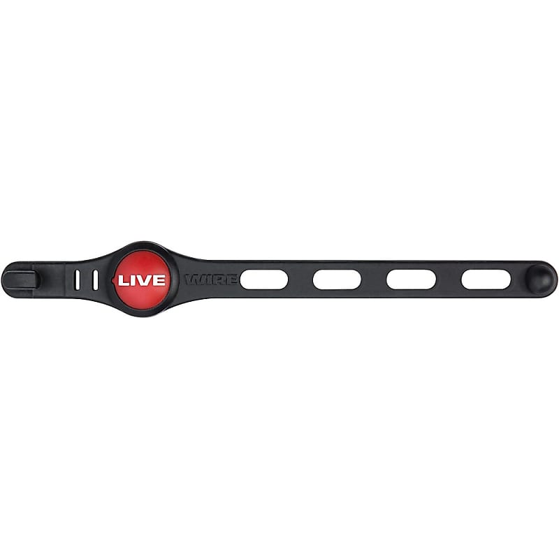 Live Wire Essential Rubber Cable Strap 2-Pack Black | Reverb