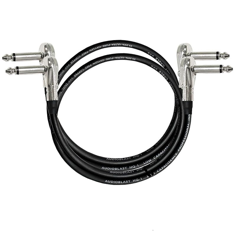 Pedal Patch Cable 2 Units 2.5 Foot Ultra Flexible Dual | Reverb