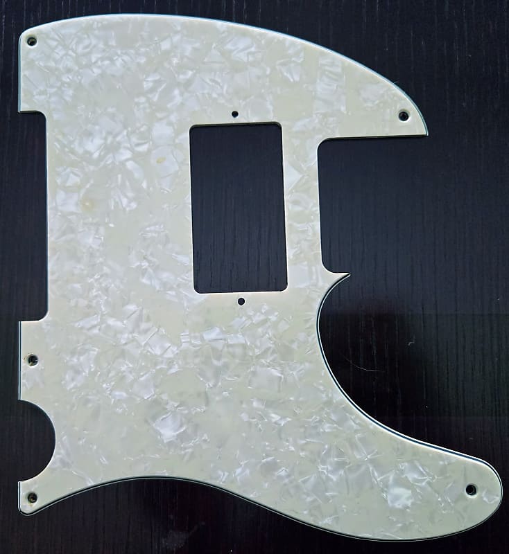 Genuine Fender Telecaster aged white pearloid pickguard, | Reverb