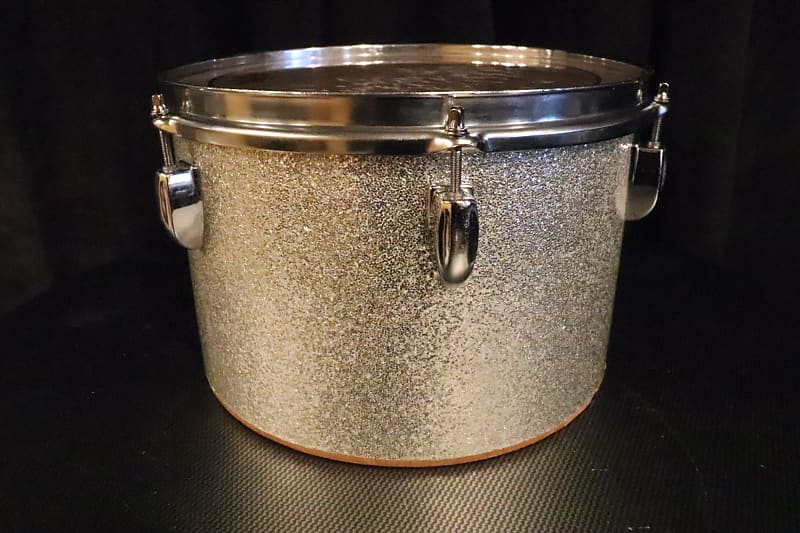 Pearl 8x12" MIJ Rack Tom Drum Silver Sparkle Vintage 1970's | Reverb