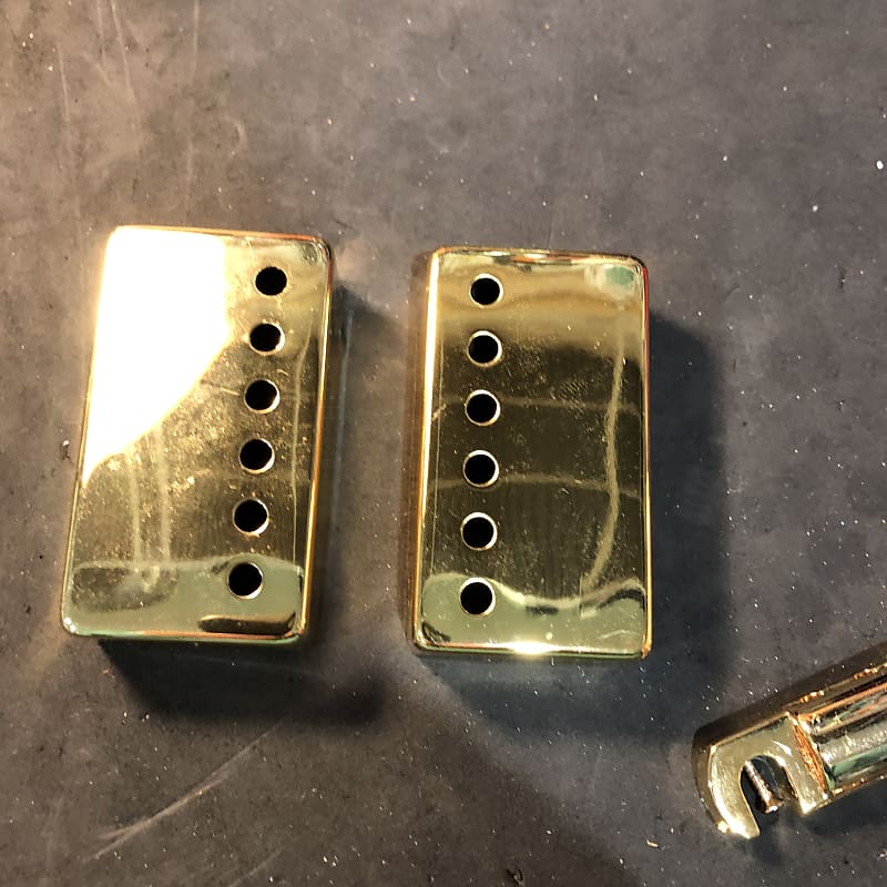 Gibson Humbucker Pickup Covers 2018 - Gold | Reverb