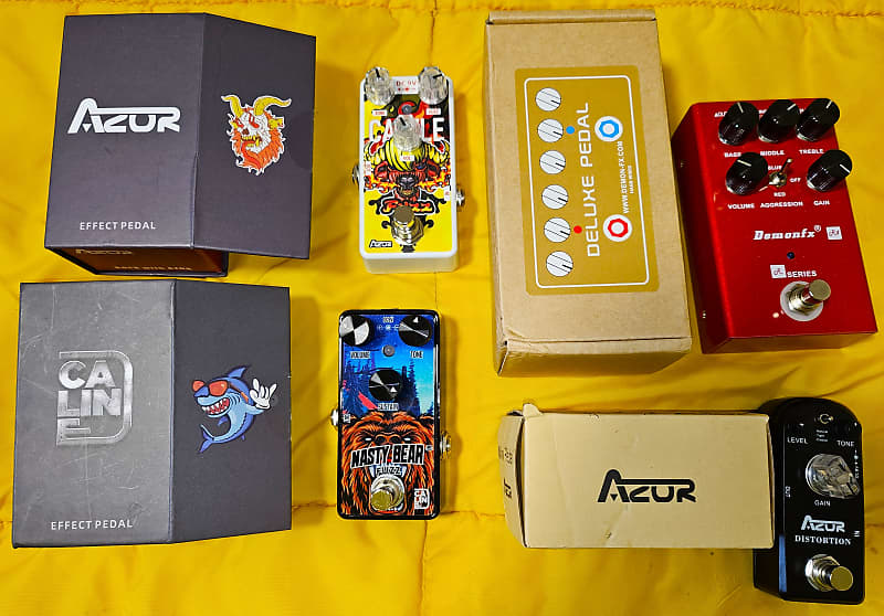 Distortion/Overdrive/Fuzz Pedal Quartet | Reverb