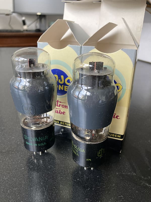 Sylvania 6L6GA - NOS matched pair | Reverb