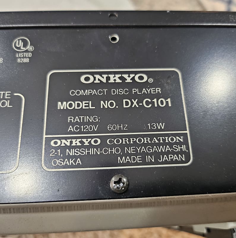 Onkyo Dx-c101 5 disc compact disc player 1991 - Black | Reverb