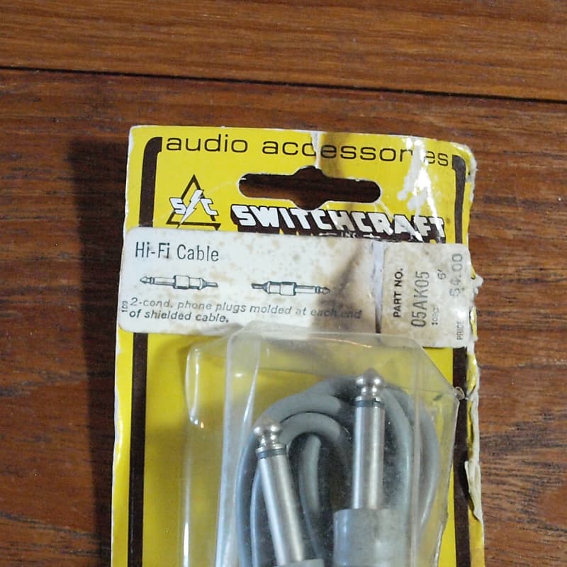 Vintage Switchcraft 6' 1/4" guitar cable | Reverb