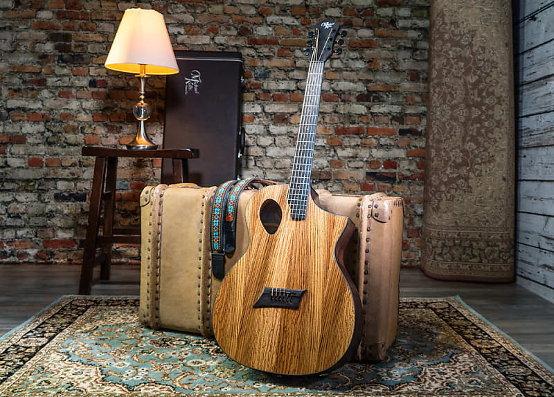 Michael Kelly Acoustic Guitar Forte Porte Exotic Zebra, | Reverb