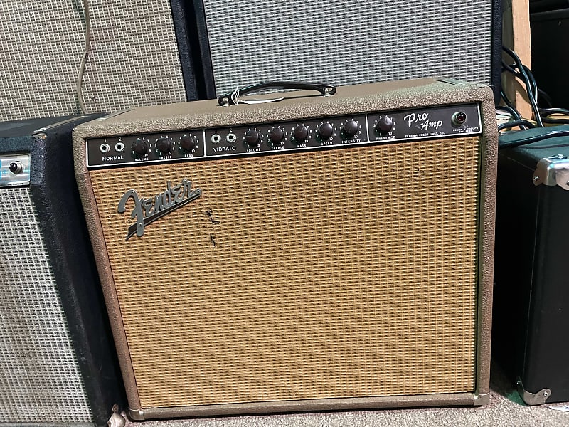 Fender Pro Amp Tube Guitar Combo Amplifier w/ Non-Orig | Reverb