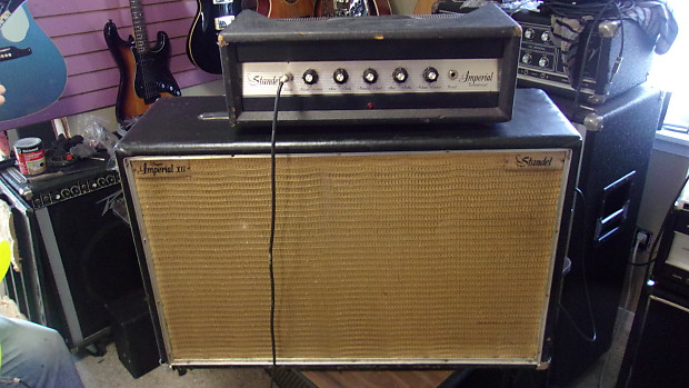 1964 Standel IMPERIAL Hybrid Guitar Amp w/2x12 JBL D131F | Reverb