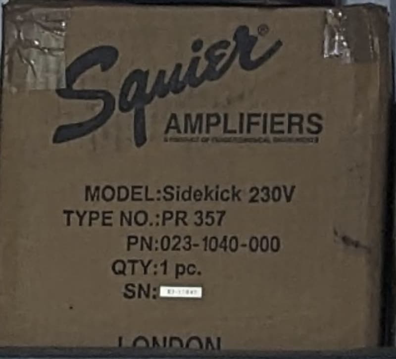 Squier sidekick 230v pr 357 | Reverb
