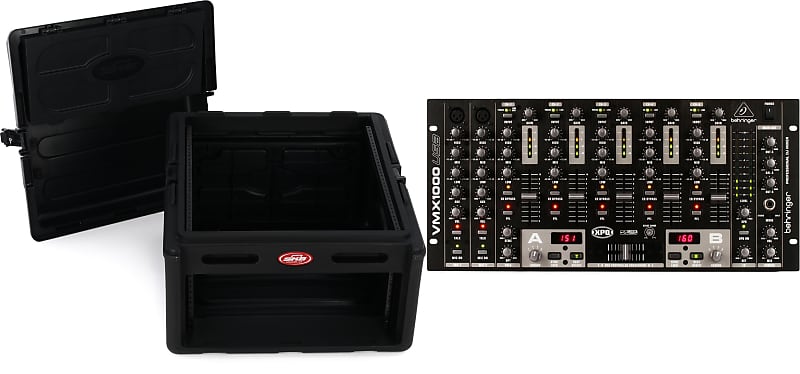 SKB 1SKB-R104 10U x 4U Mixer Rack Case Bundle with Behringer | Reverb