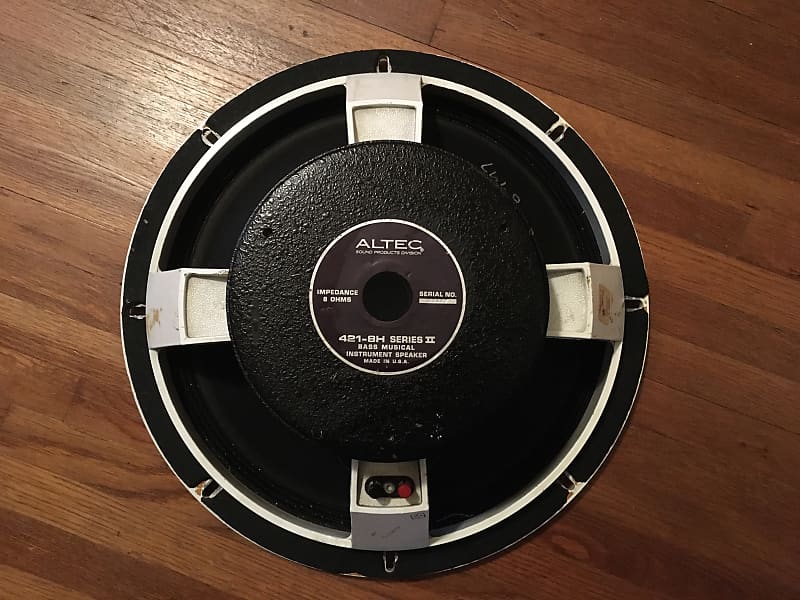 Altec 421-8H Series II 15" Bass Musical Instrument Speaker. | Reverb