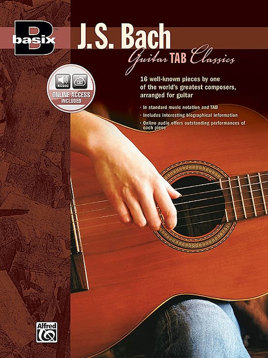 JS Bach Basix Guitar TAB Classics w/CD | Reverb