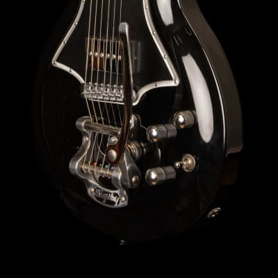 Lag Roxane Racing Black Bigsby | Reverb