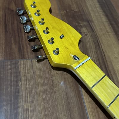 Allparts Maple Stratocaster Neck in Nitro - Loaded Neck with | Reverb