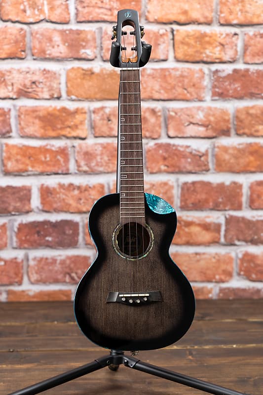 Flight Nighthawk EQ-A Tenor Solid Body Ukulele - Dark & | Reverb