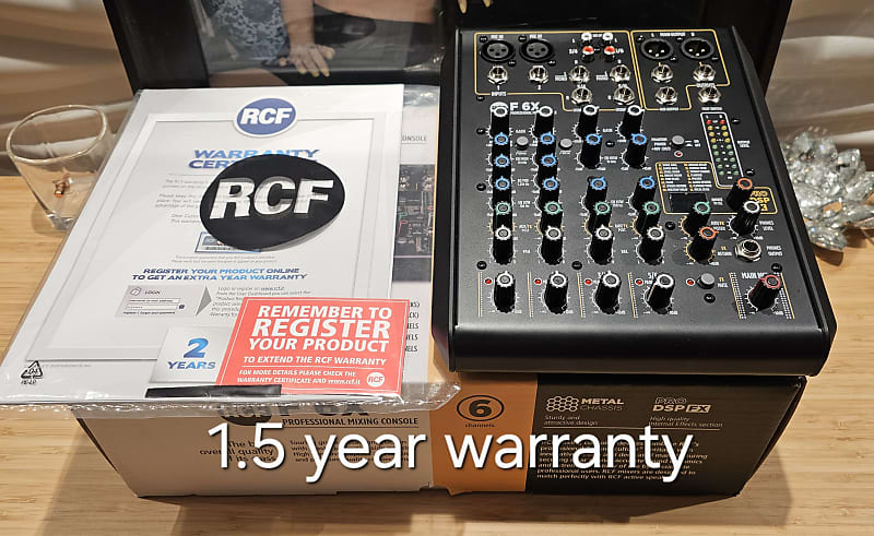 RCF F 6X 6-Channel Mixing Console w DSP Effects 2024-25 | Reverb