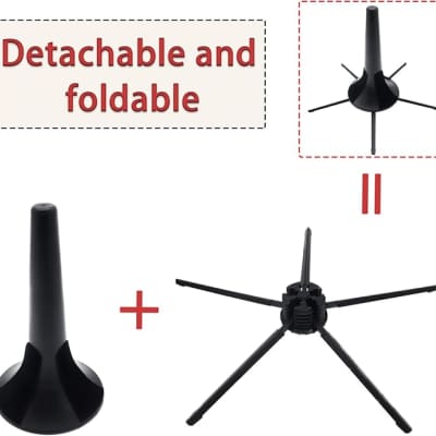 Portable 5-Leg Trumpet Stand Holder, Fordable Black Metal Leg | Reverb