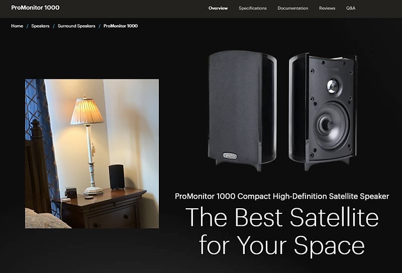 Pair of Definitive Technology ProMonitor 1000 Compact | Reverb