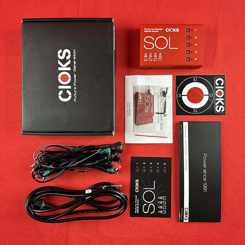 [USED] Cioks SOL Pedal Power Supply, Red (Gear Hero | Reverb