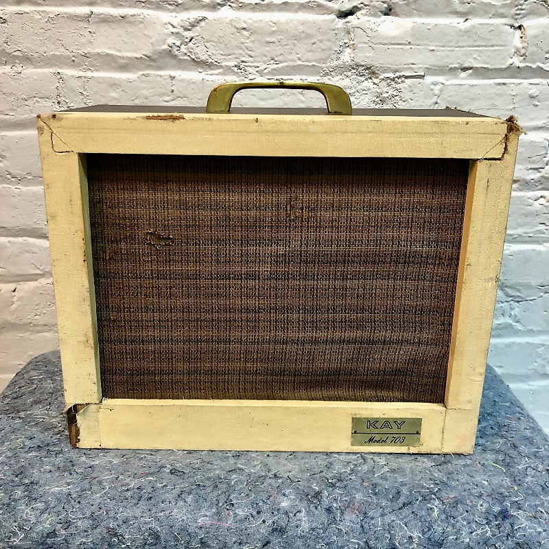 Kay 703 C 1960 Tube Amp W/Output transformer & Recap! Beige & | Reverb