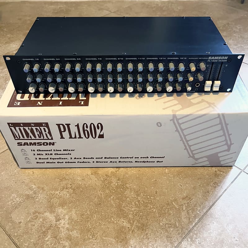 Samson PL1602 - 16 Channel Rack-mountable Line Mixer | Reverb