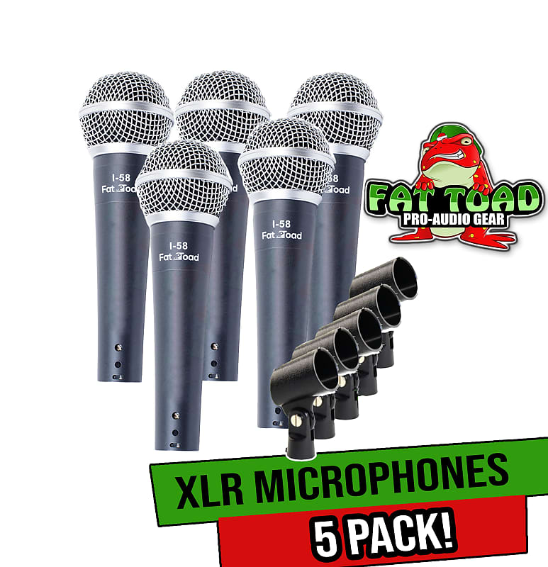 FAT TOAD Vocal Microphones (Live ResponsePRO Edition) 5-Pack | Reverb