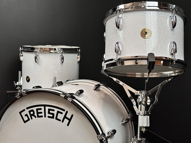 Gretsch 20/12/14/Broadkaster Drum Set - White Glass | Reverb