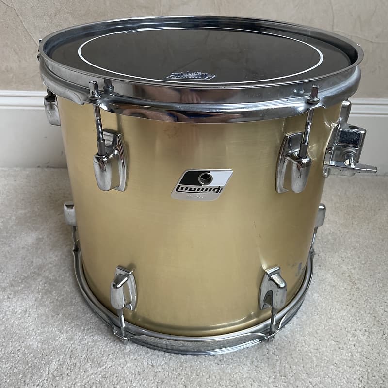 Ludwig 13” Rocker II Tom Drum 80s Gold Silk | Reverb