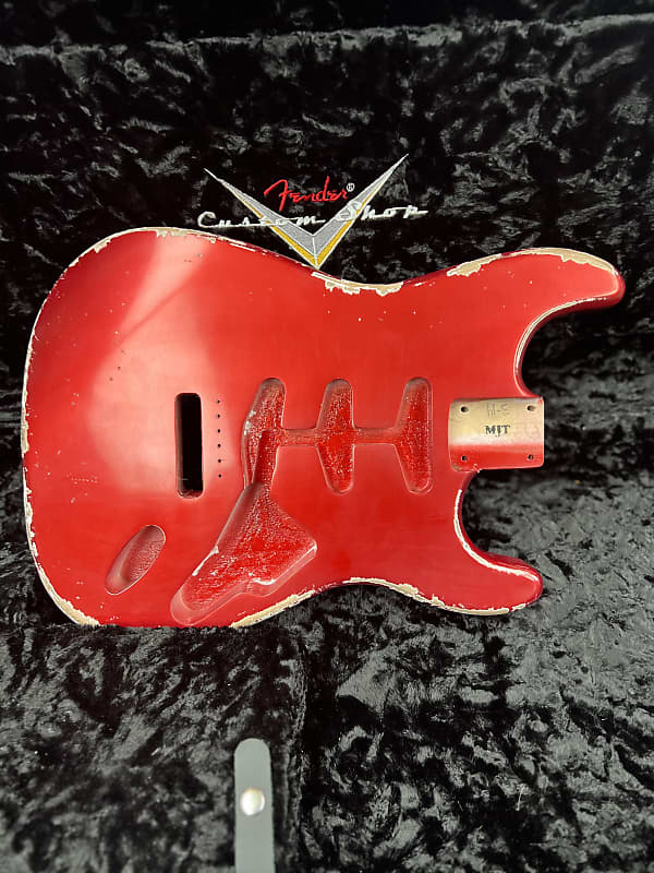MJT Stratocaster body 2023 - Candy apple red | Reverb