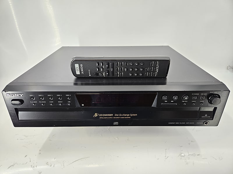 Sony CDP-CE375 5 Disc Carousel CD Player w/Remote - Tested | Reverb