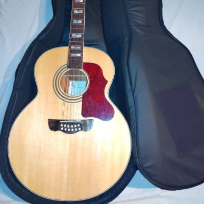 Harley Benton Jumbo Electric Acoustic 12 String W/Bag - | Reverb