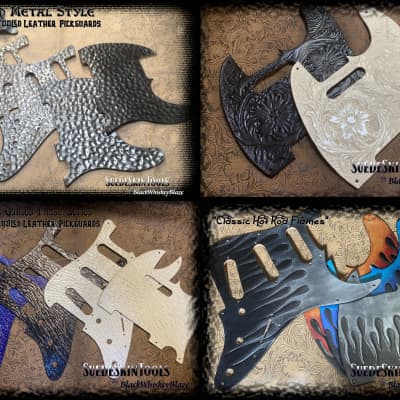 Custom Tooled Leather NECRONOMICON Evil Dead Book Pickguard | Reverb