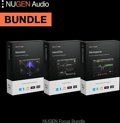 NUGEN Focus Bundle (Download)Stereoizer, Monofilter, | Reverb