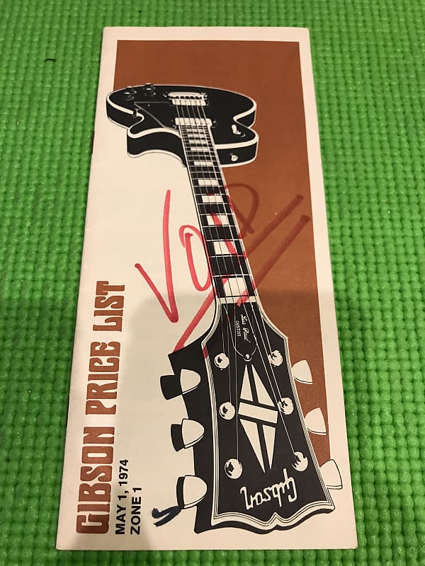 Gibson Price List 1974 | Reverb