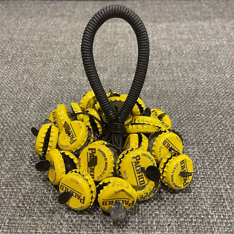 Upcycled Percussion - Bottle Cap Hand Rattle / Shaker - | Reverb