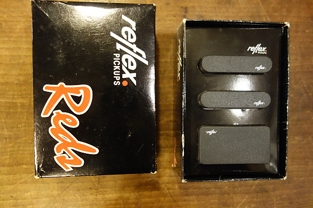 Reflex Red Pickup set RHT-SSH 80s Ebony | Reverb