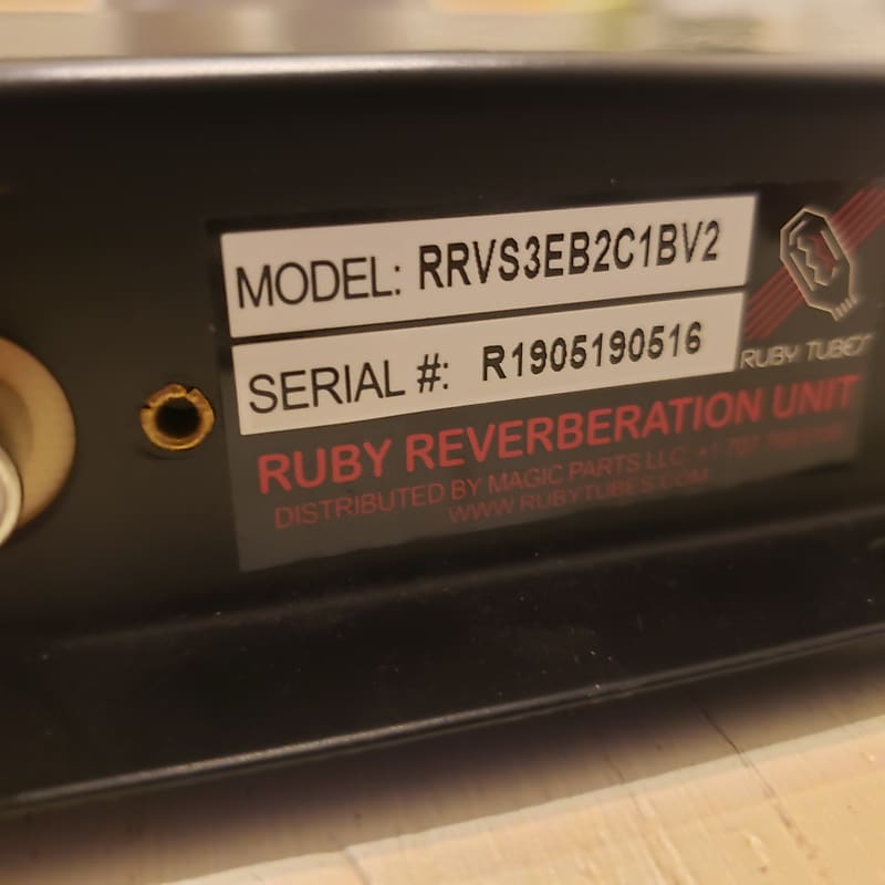 Ruby Tubes Ruby Reverb Tank Fender Blues Junior Black | Reverb