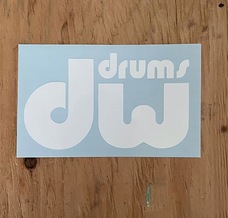 DW Logo Sticker Decal - White | Reverb