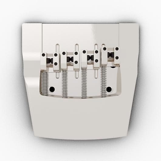 Hipshot Brass Bridge For Rickenbacker Bass - NICKEL | Reverb