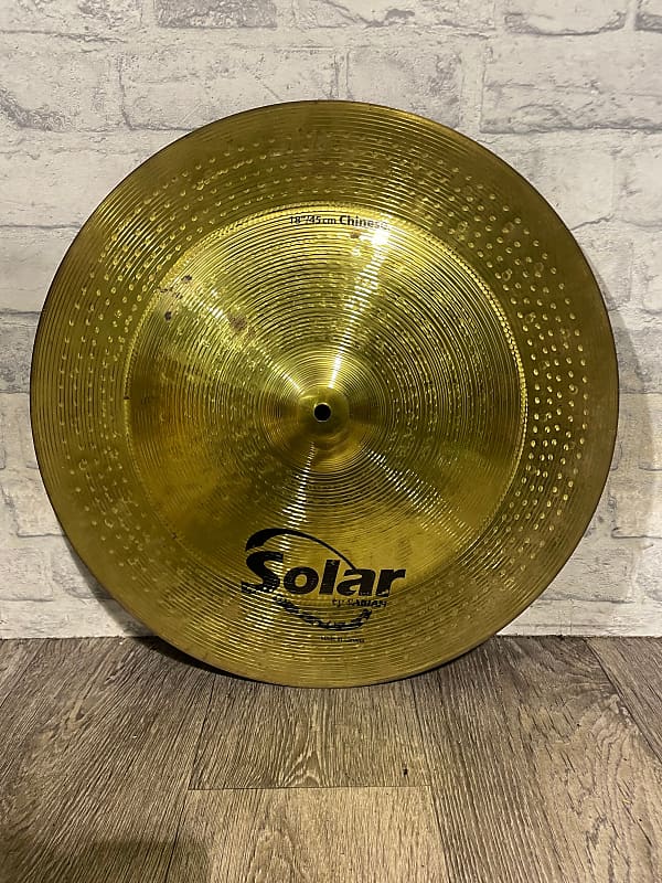Solar Sabian China Chinese Cymbal 18”/45cm Cymbal Drum | Reverb