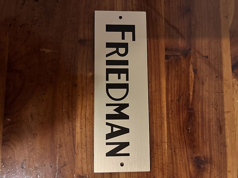 Friedman Logo 2” x6” gold 2022 - Gold | Reverb