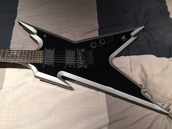 Dean Razorback 255 2010 Black and Silver | Reverb